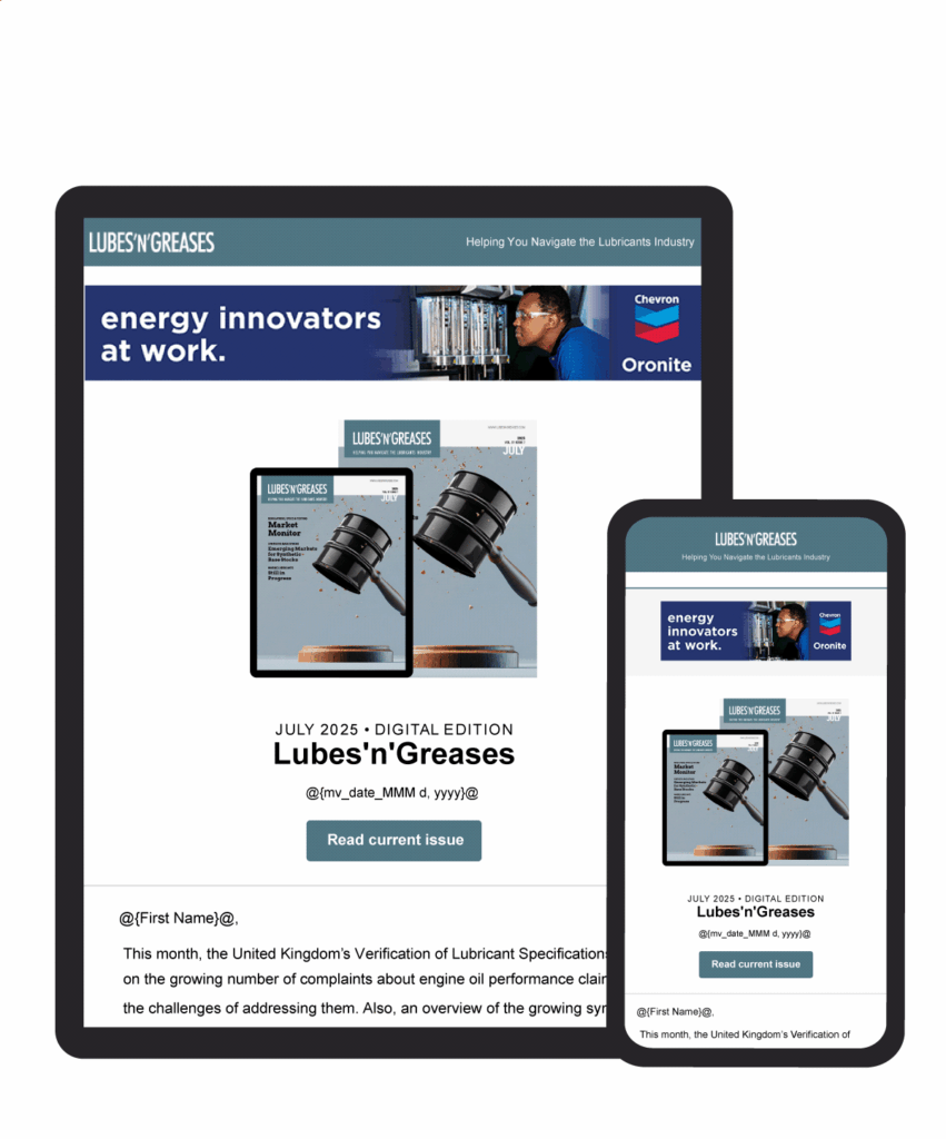 Digital magazine cover email – LNG Media Kit